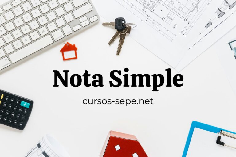 Nota simple: Formas para solicitarla fácilmente desde casa.