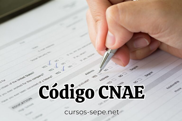 Código CNAE: ¿Qué es y cómo buscarlo? - Cursos SEPE